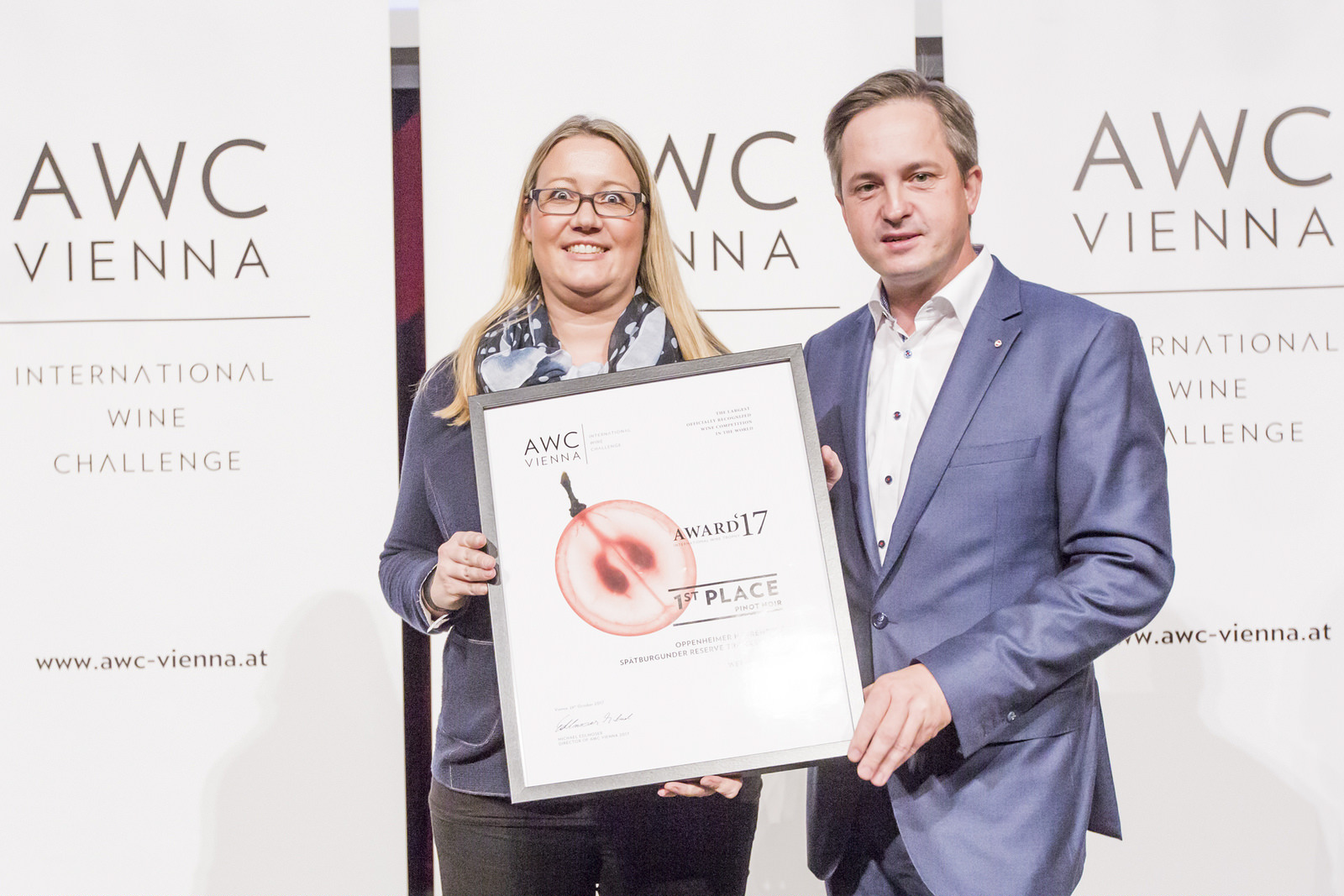Awarding / awc vienna „Wine Gala Night 2017“