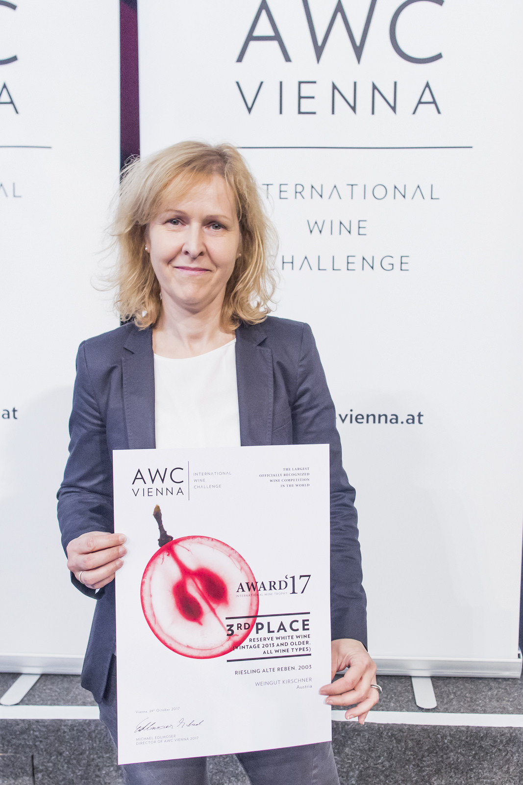 Awarding / awc vienna „Wine Gala Night 2017“